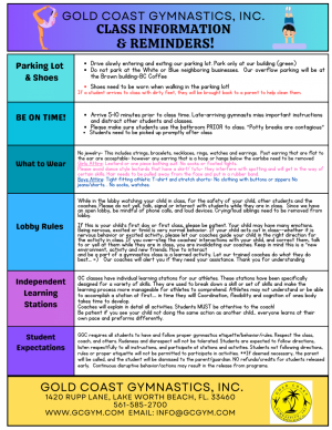 Classes | Gold Coast Gymnastics